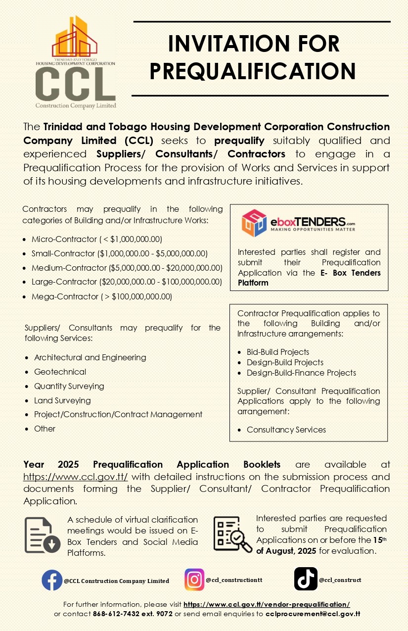 Vendor Prequalification - CCL